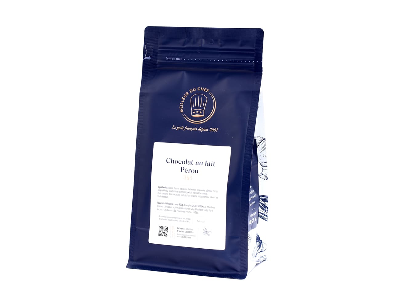 Peru Milk Chocolate - 38% cocoa - 500g - Republica Del Cacao - Meilleur ...