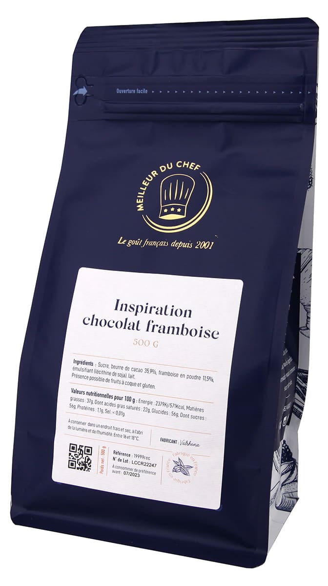 Inspiration Raspberry Chocolate - 36% cocoa - 500g - Valrhona ...