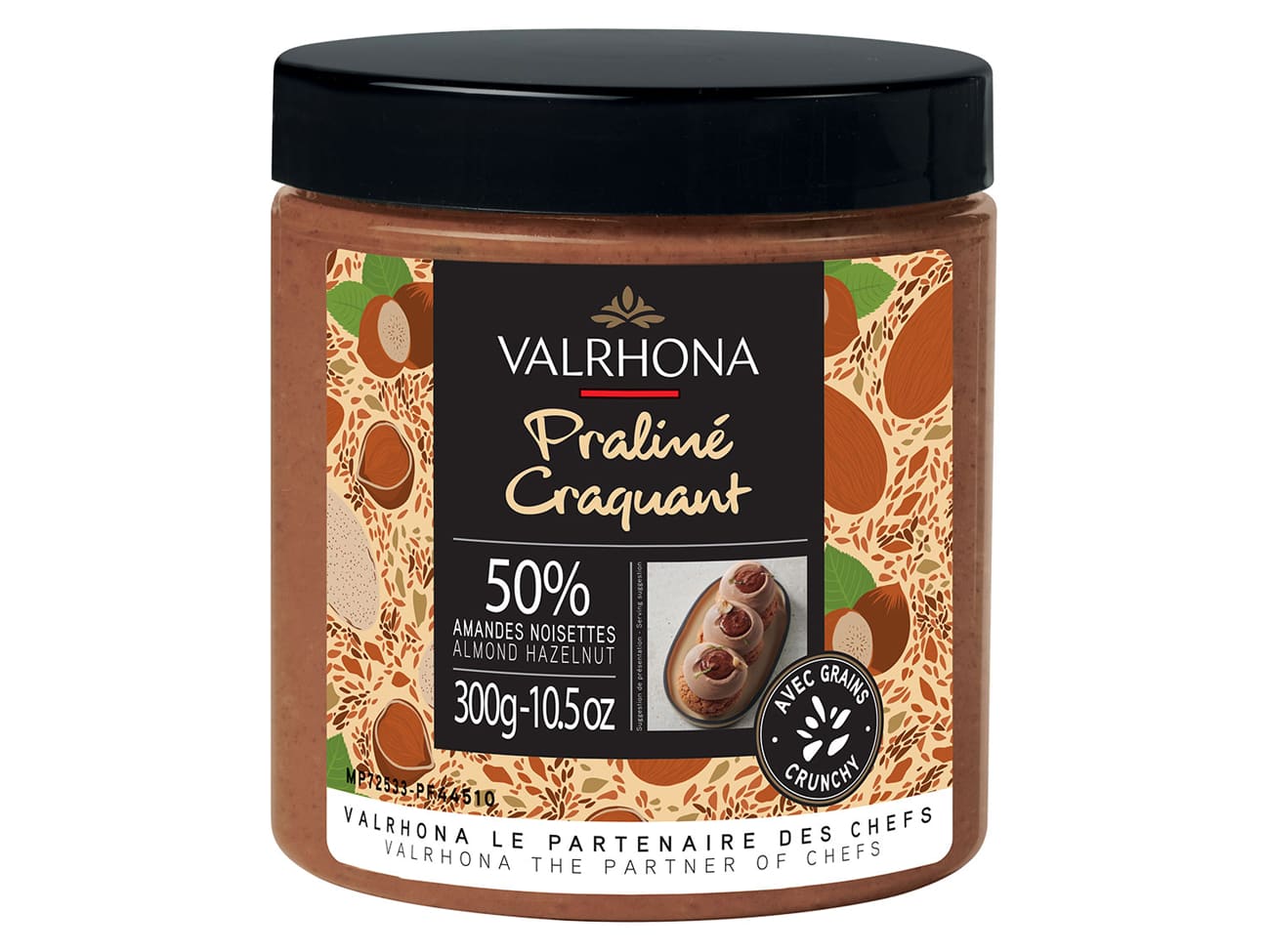 50% Almond & Hazelnut Crunchy Praline Paste - 300g - Valrhona ...