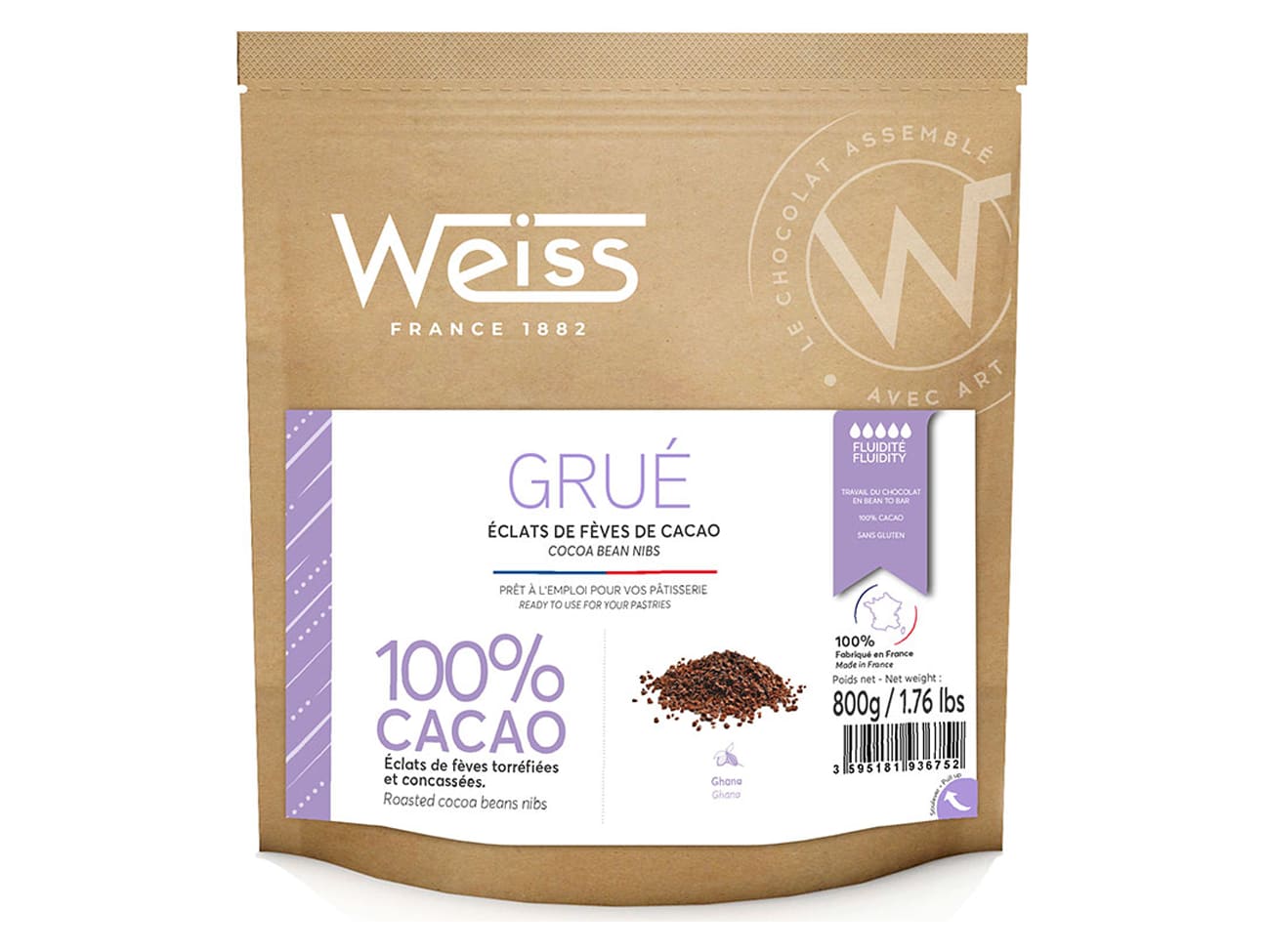 Cocoa Nibs - 800 g - 800g - Weiss - Meilleur du Chef