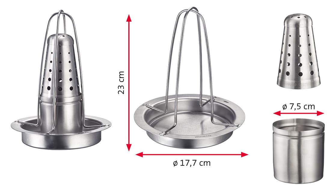 Stainless Steel Chicken Roaster - Ø 17,5 x ht 23cm - Westmark ...