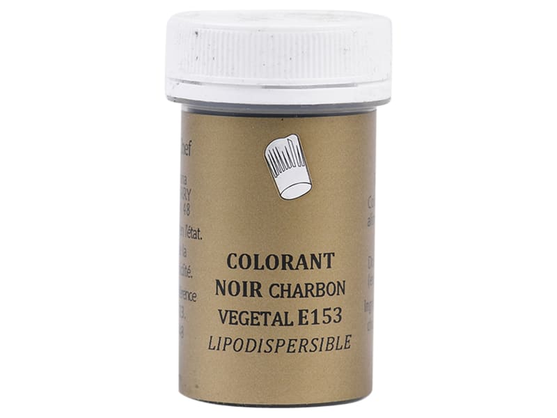 Colorant noir charbon végétal - liposoluble - 8 g - Selectarôme ...