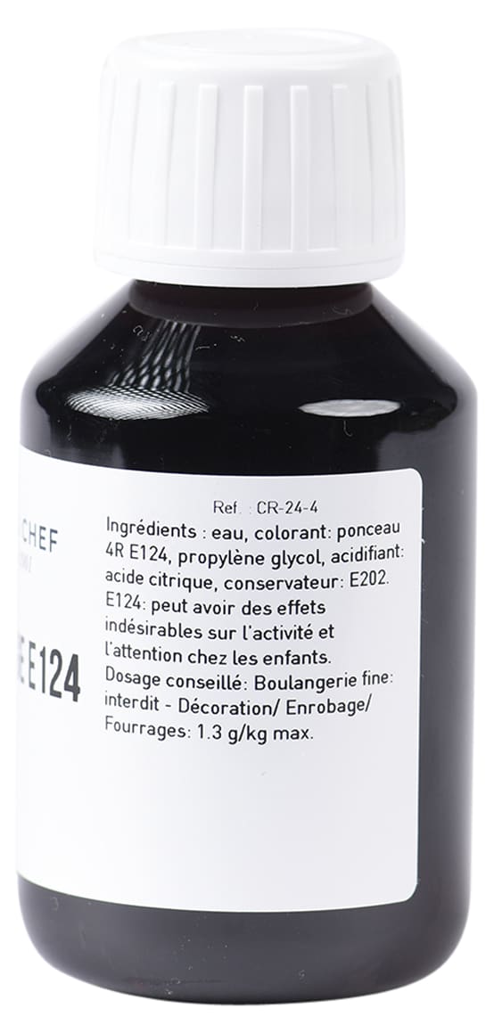 Colorant alimentaire liquide - rouge fraise E124 - 58 ml - Meilleur du ...