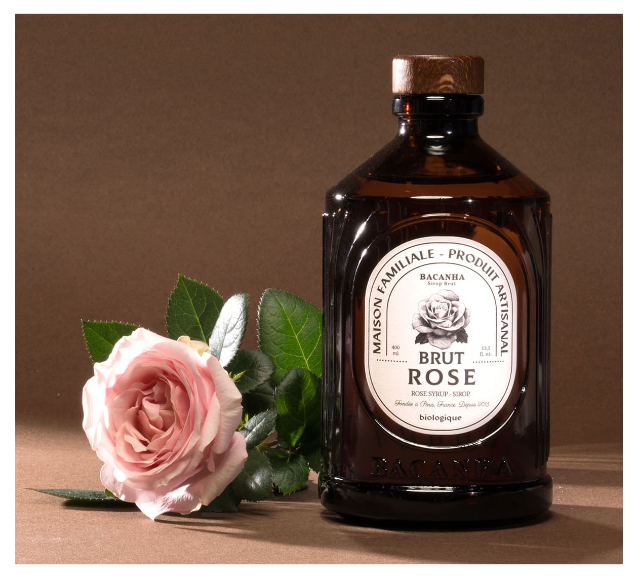 Sirop Bio rose - 40 cl - Bacanha - Meilleur du Chef