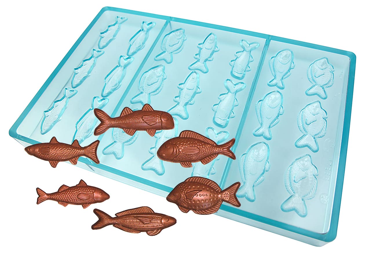 Moule chocolat - Assortiment poissons - Meilleur du Chef