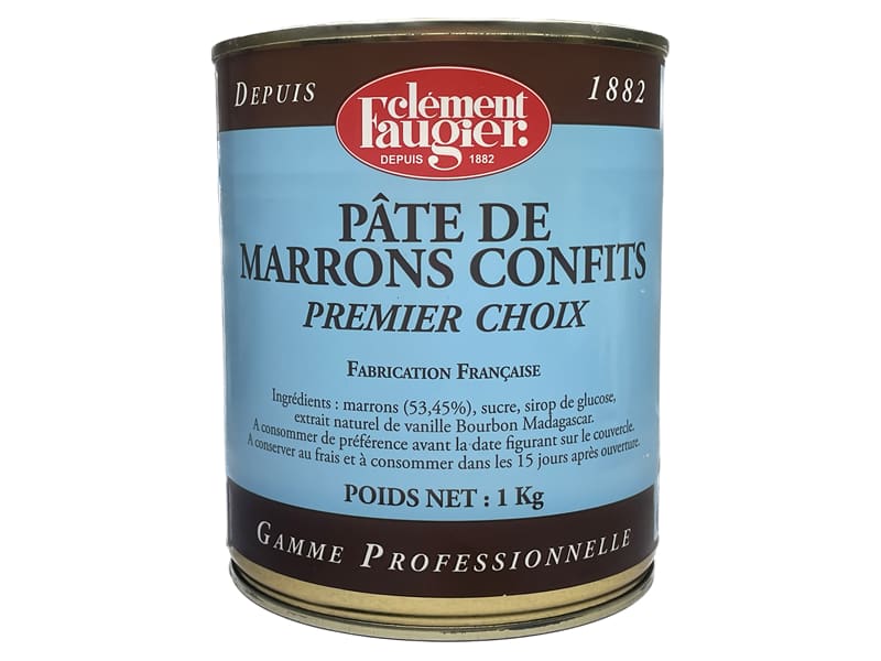 Pâte de marrons confits vanillés - Premier choix - 1 kg - Clément ...