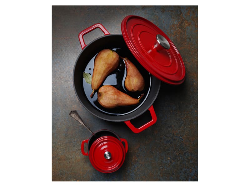 Cocotte ovale en fonte rouge Hendi - Meilleur du Chef Cocotte ovale en fonte rouge Hendi - Meilleur du Chef