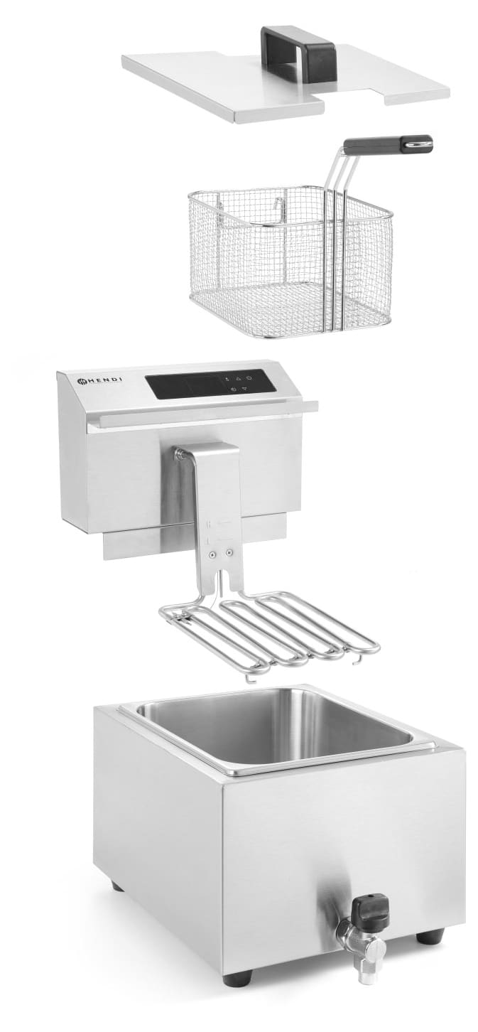 Friteuse Mastercook numérique - 8 litres - Hendi - Meilleur du Chef