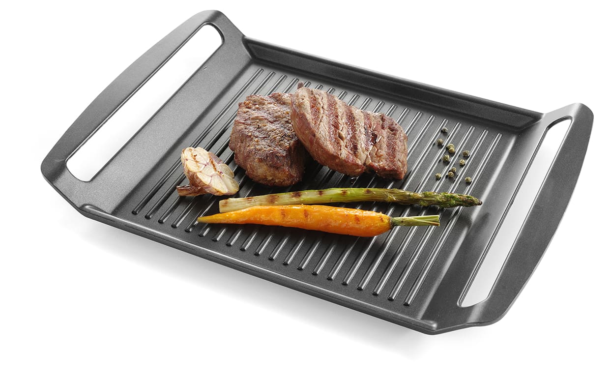 Grill de cuisson en fonte - compatible induction - 39 x 26 cm - Hendi ...