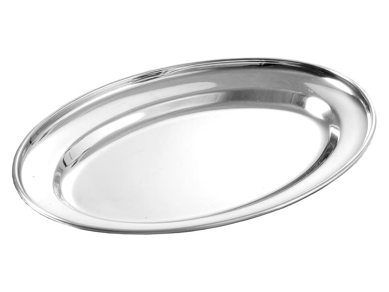 Plat ovale inox - 30 x 22 cm - Hendi - Meilleur du Chef