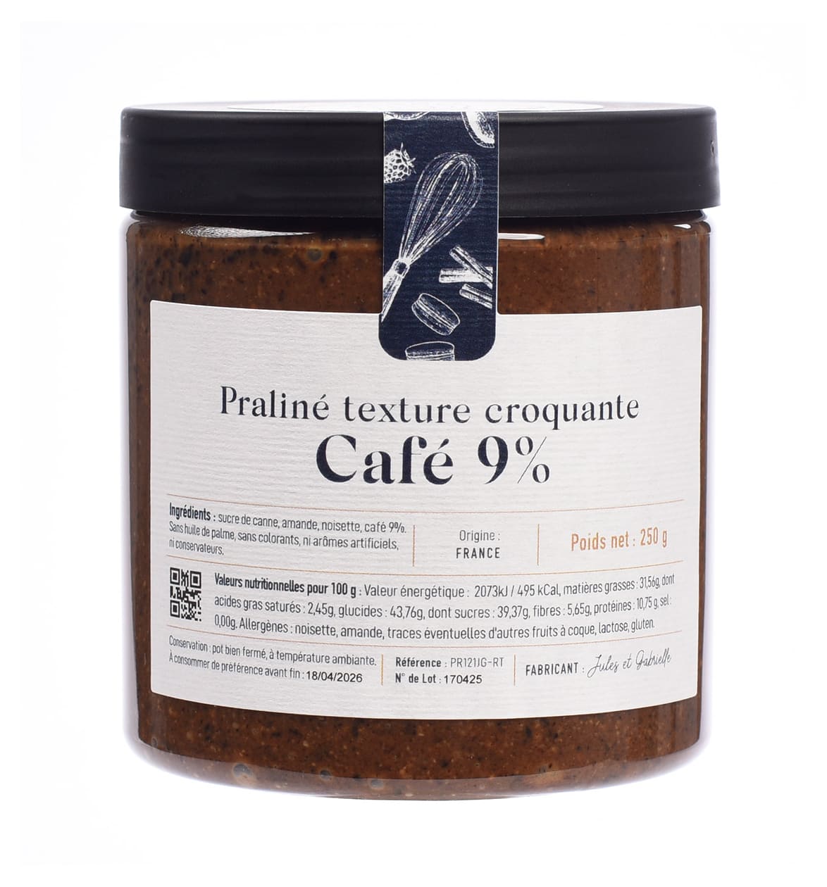 Praliné café 9% - texture croquante - 250 g - Meilleur du Chef ...