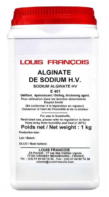 Alginate de sodium - 1 kg - Louis François - Meilleur du Chef