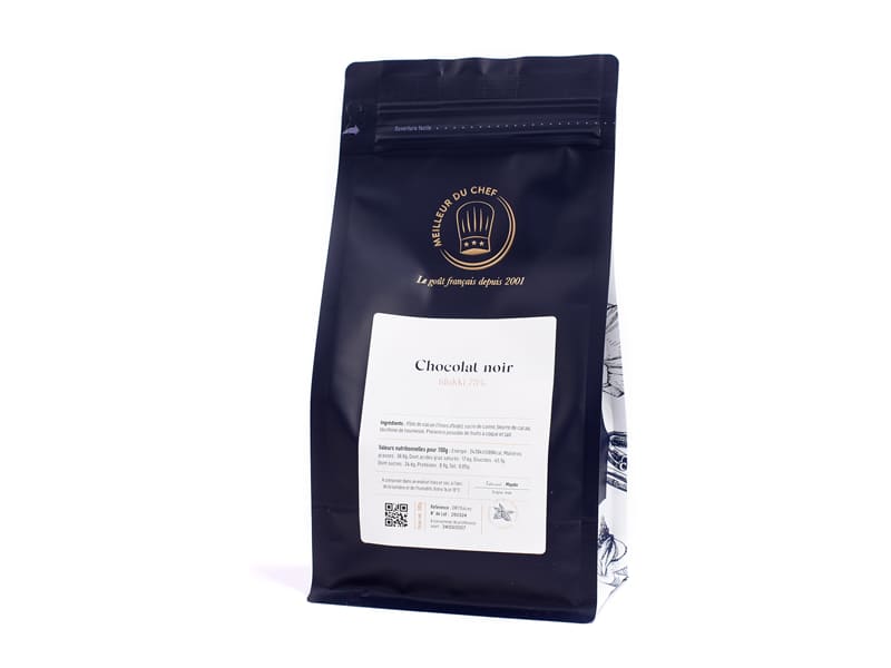 Chocolat noir origine Inde - Idukki 75% - 500 g - Mayata - Meilleur du Chef