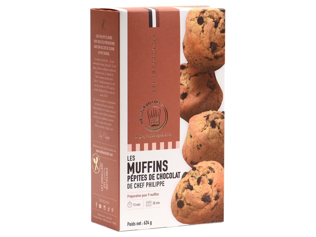 Préparation pour muffins aux pépites de chocolat - de Chef Philippe ...