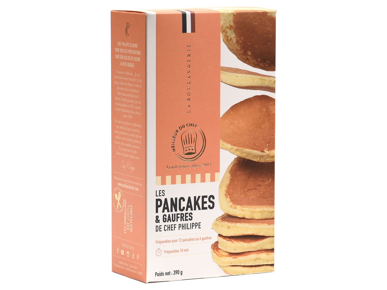 Préparation pour pancakes/gaufres - de Chef Philippe - 390 g - Meilleur du Chef - Meilleur du Chef