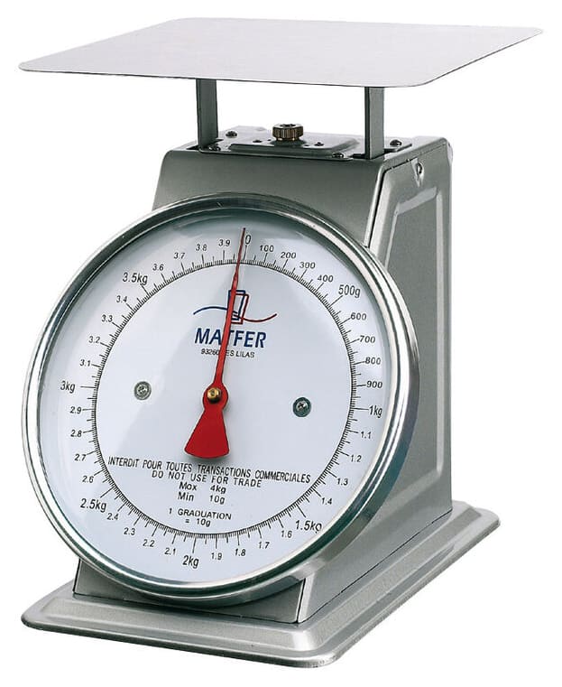 Balance mécanique - Portée 30 kg - précision 100 g - Matfer - Meilleur ...