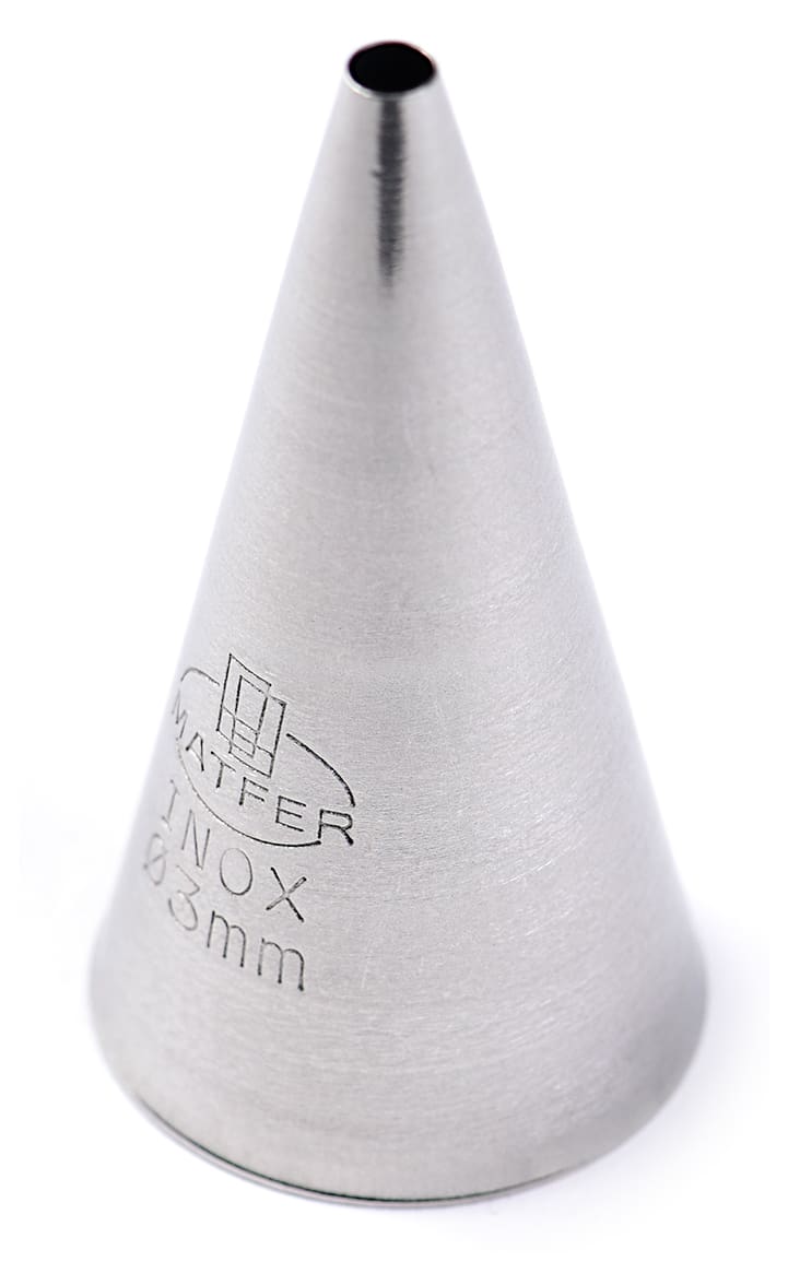Douille pâtisserie unie - inox - Ø 3 mm - Matfer - Meilleur du Chef