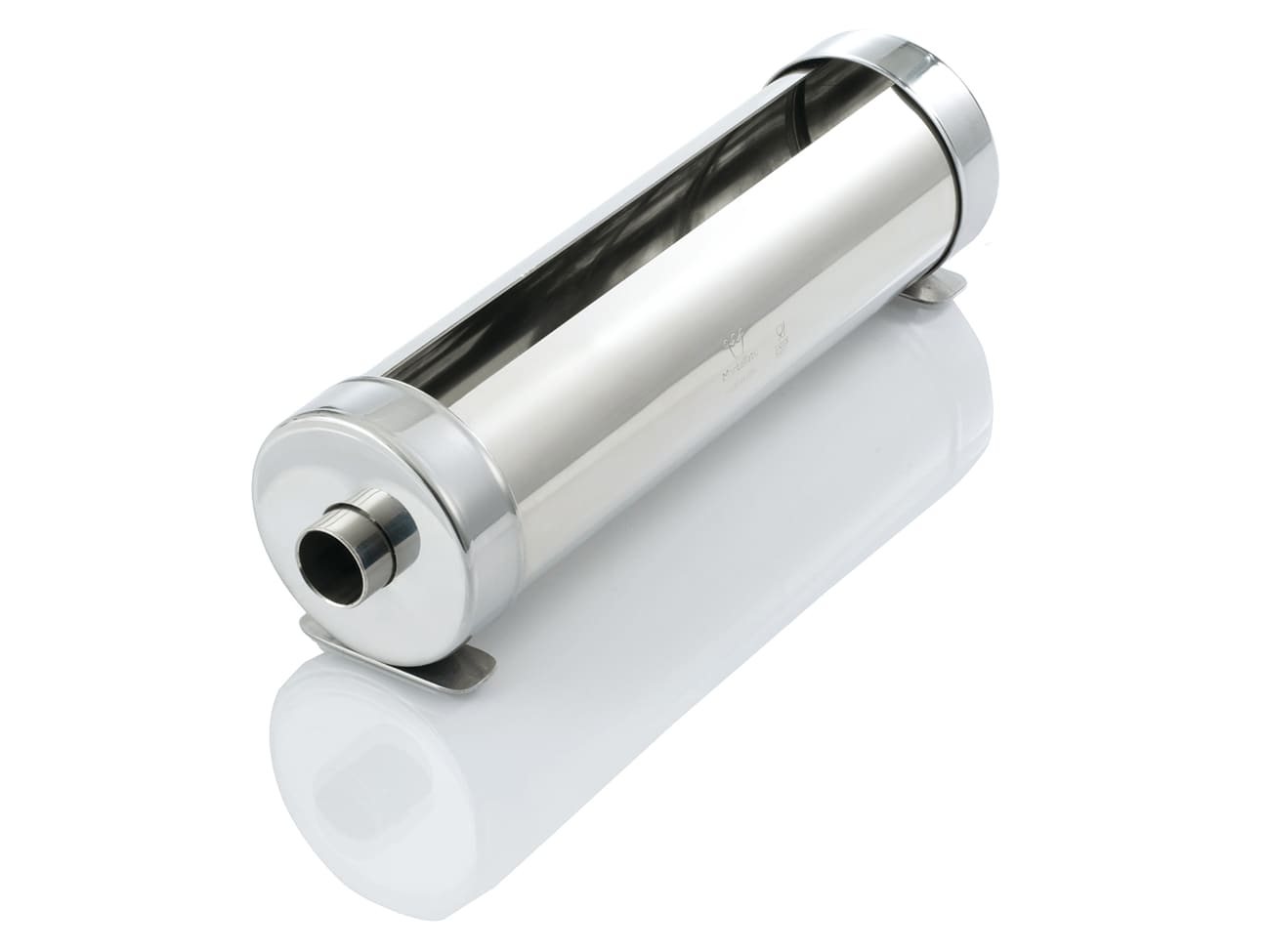 Moule à cake inox rond - avec insert tube - Ø 7,8 x 25 cm - Martellato ...