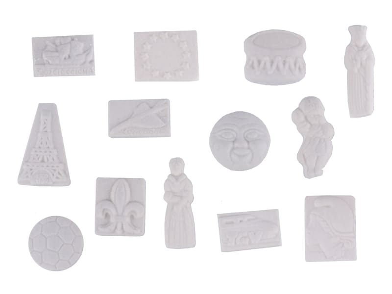 Fèves biscuit blanc - Les basiques - Boîte de 144 fèves - Nordia ...