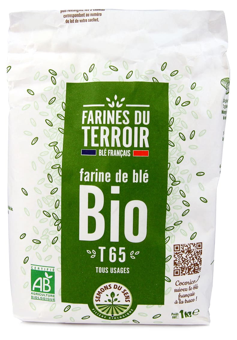 Farine de blé Tradition T65 Bio - 1 kg - Meilleur du Chef