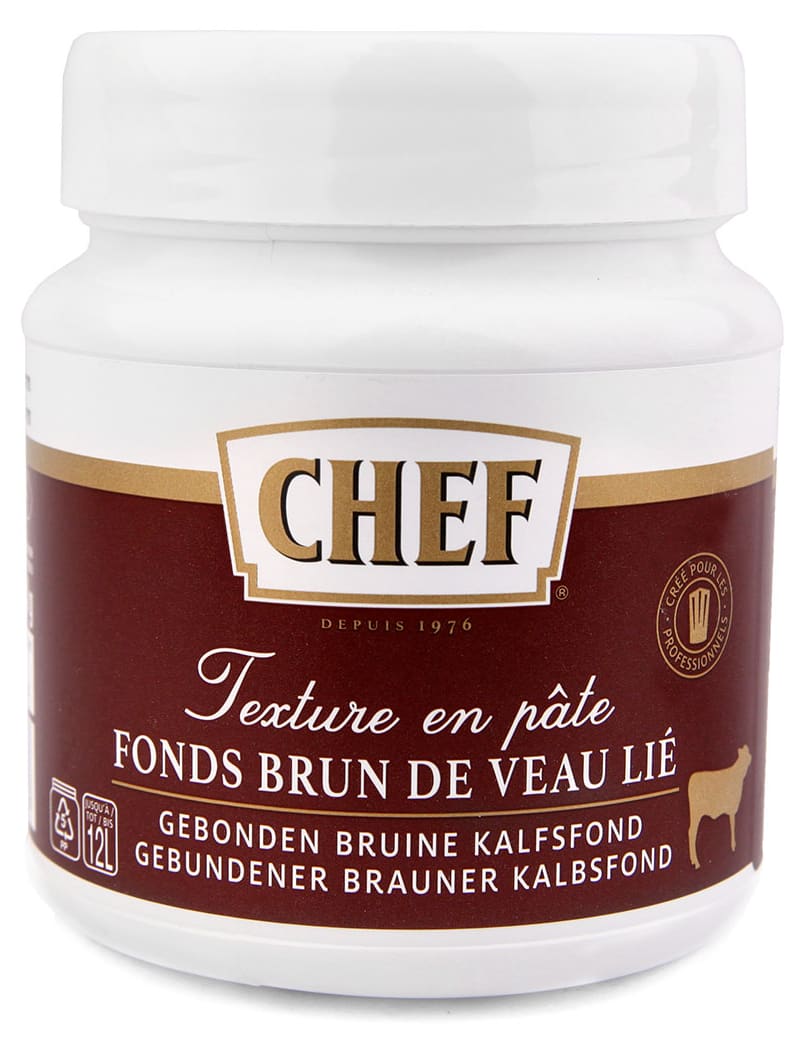 Fond brun de veau lié Premium - en pâte - 600 g - Chef® - Meilleur du Chef