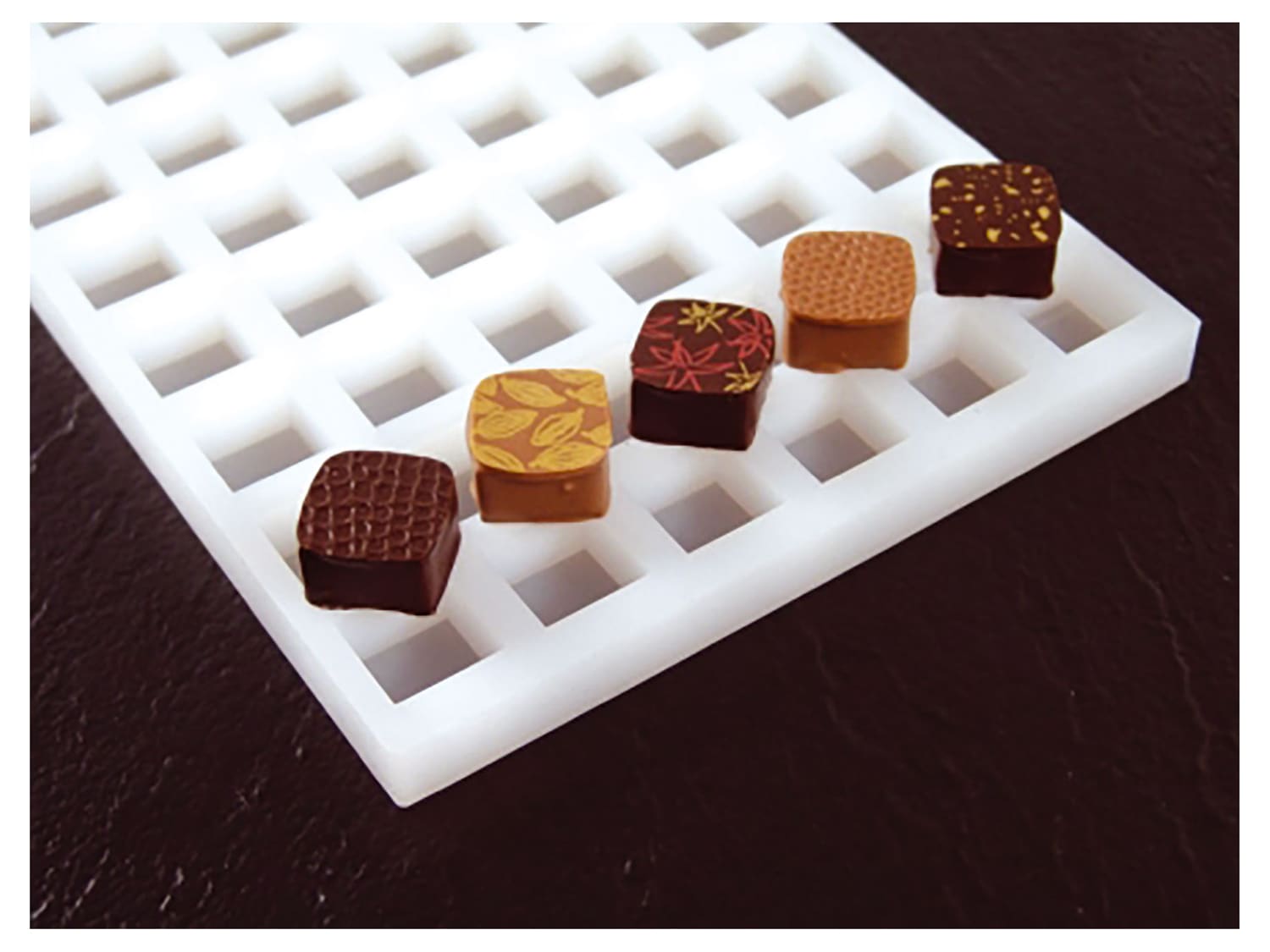 Moule silicone Chocoflex - carrés - 29 x 19 cm - Pavoni - Meilleur du Chef