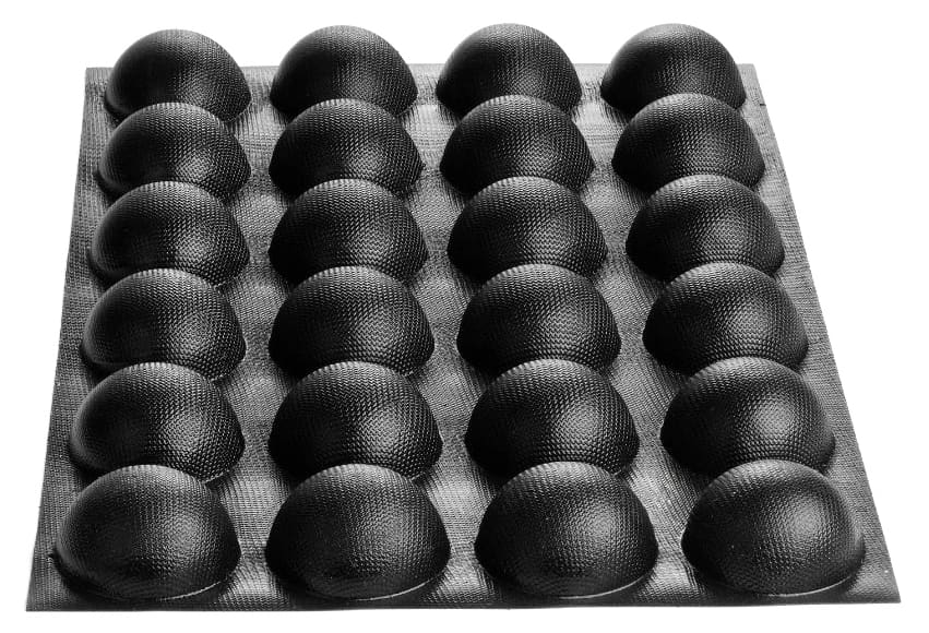 Moule demi-sphères Fiberform - 60 x 40 cm - Ø 8 cm (24 empreintes ...