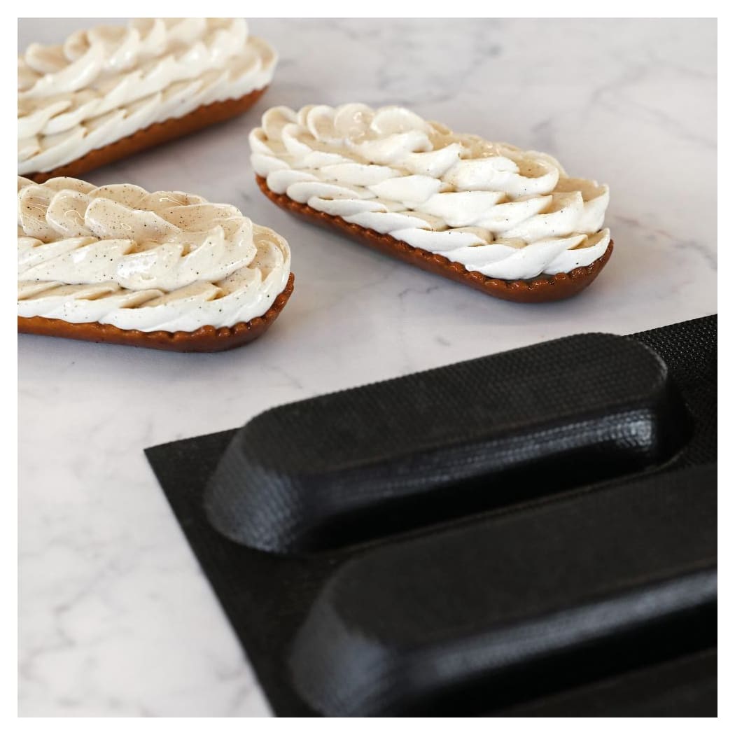 Moule éclairs Fiberform - 60 x 40 cm - 13 x 5 cm (24 empreintes ...