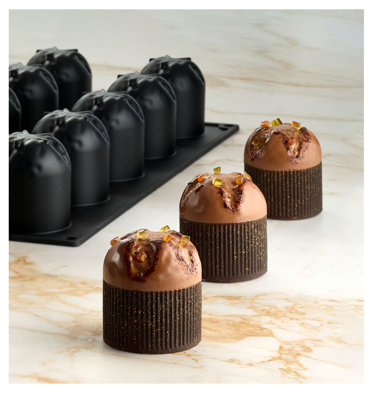 Moule silicone mini Panettone - 15 empreintes - 40 x 30 cm - Pavoni ...