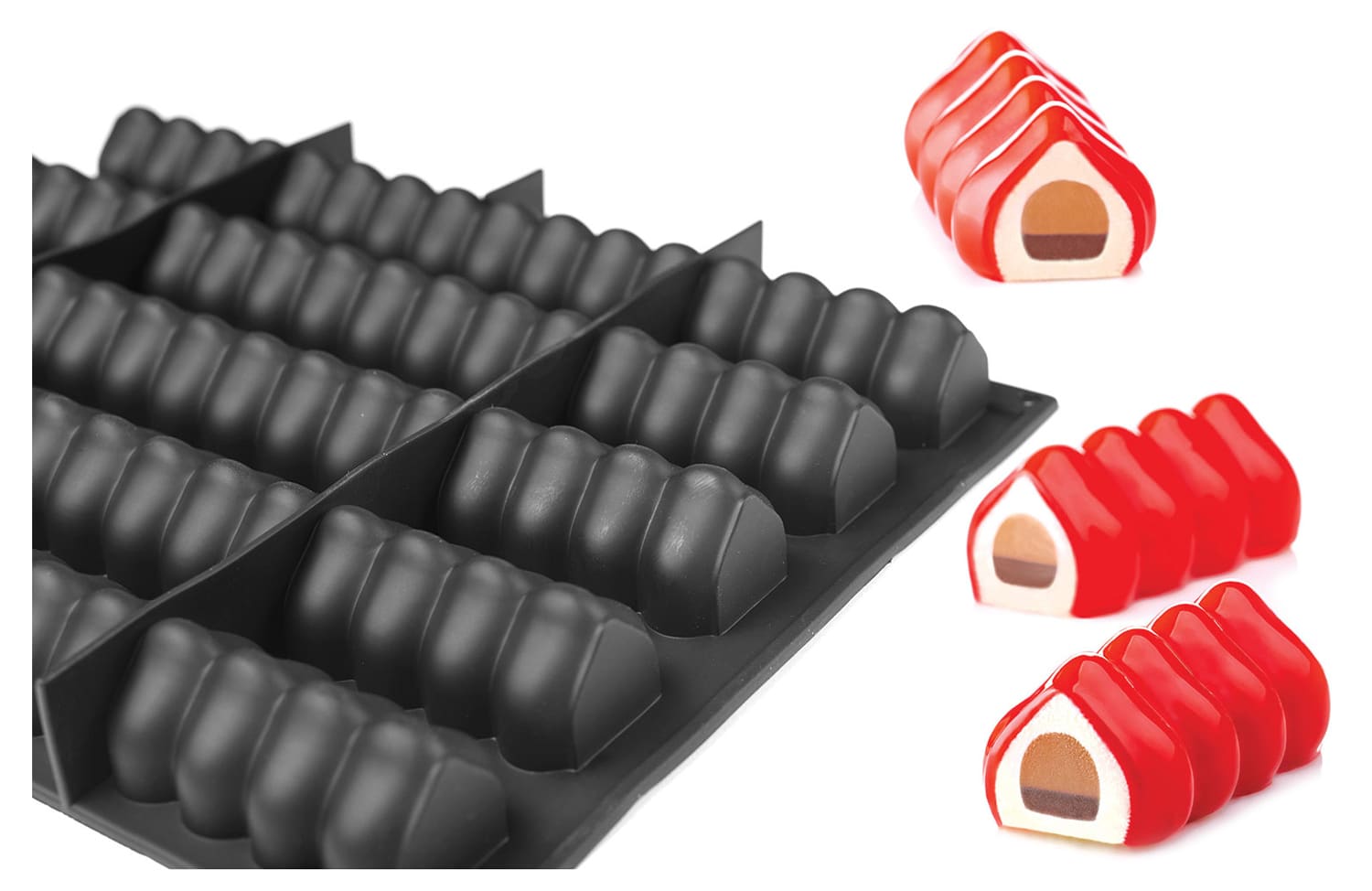 Moule silicone Pavoflex - 5 bandes Soft - 40 x 30 cm - Pavoni ...