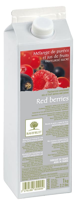 Purée de fruits rouges - 1 kg - Ravifruit - Meilleur du Chef