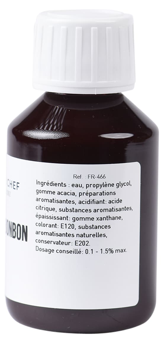Arôme naturel fraise bonbon - hydrosoluble - 58 ml - Selectarôme ...