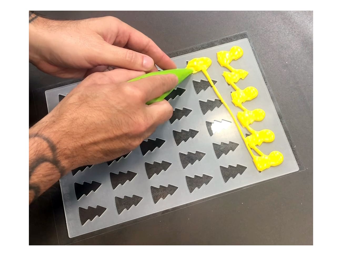 Chablon en silicone Chablon tree (x 2) - 36 sapins par plaque ...