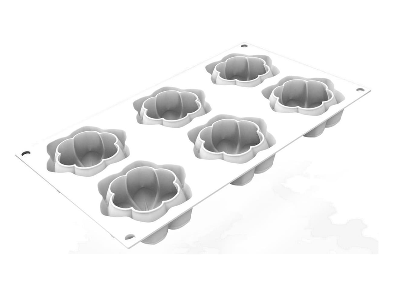 Moule silicone - 6 fleurs Hana - 30 x 17,5 cm - Silikomart - Meilleur ...