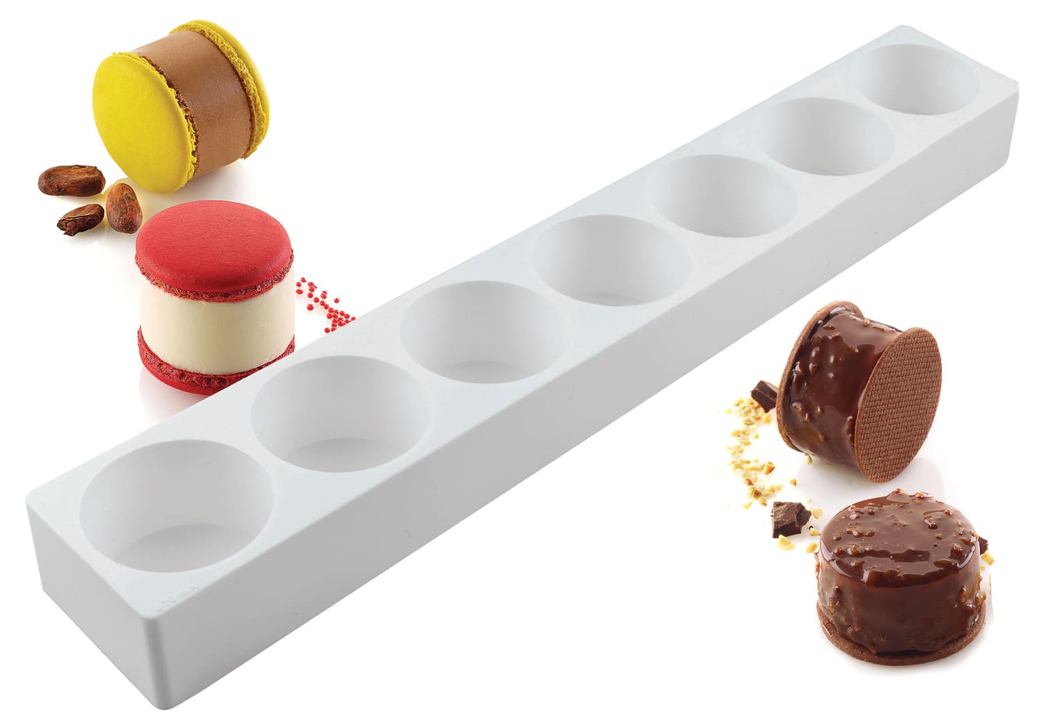 Moule silicone Multiflex - 38 x 5,8 cm - Silikomart - Meilleur du Chef