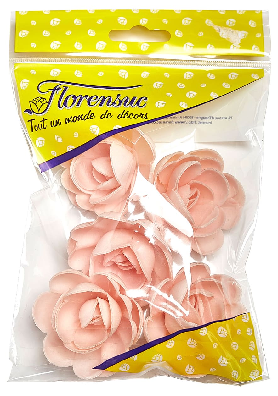 Grandes roses roses Bio (x 5) - azyme - Ø 5 cm - Florensuc - Meilleur ...