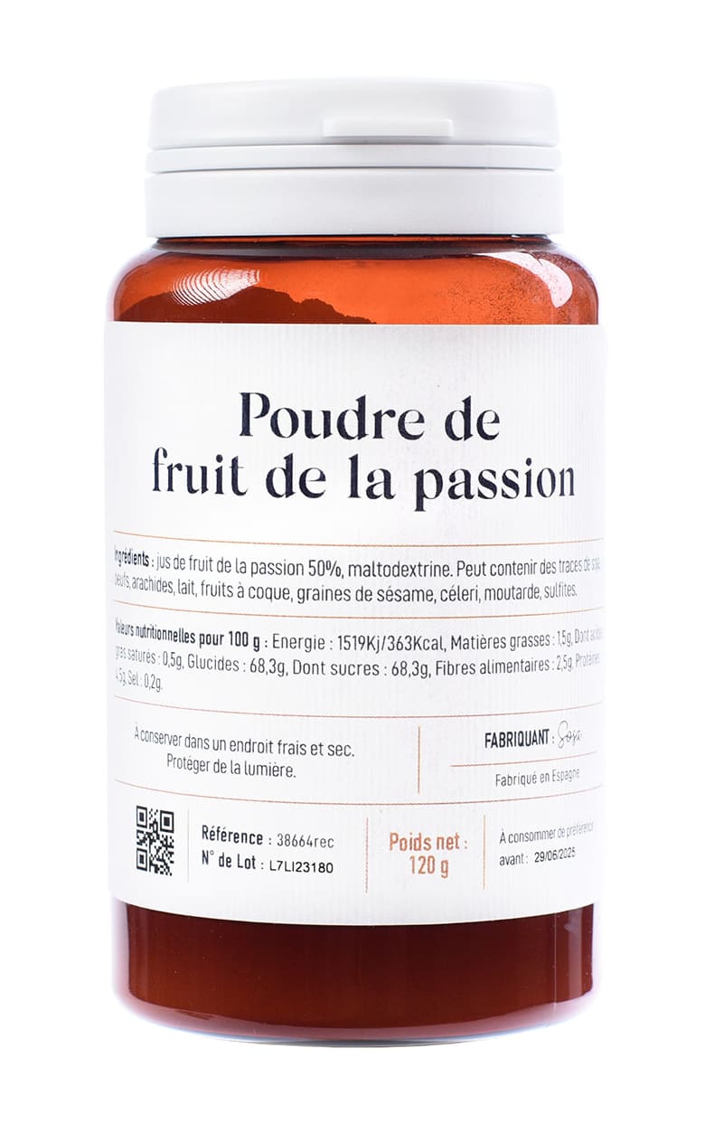 Poudre de fruits de la passion - 120 g - Sosa - Meilleur du Chef
