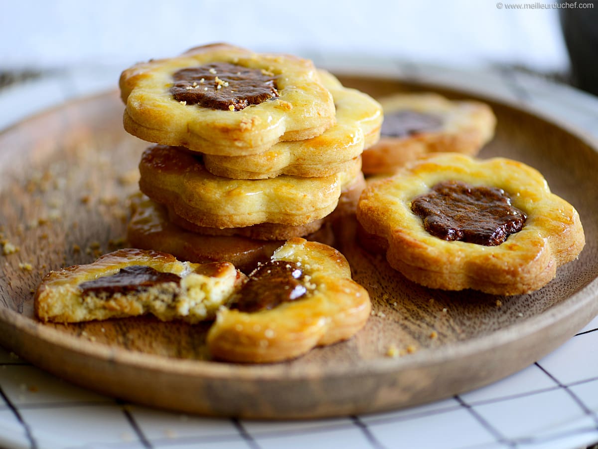 Biscuits fourrés aux abricots - Fiche recette avec photos - Meilleur du ...