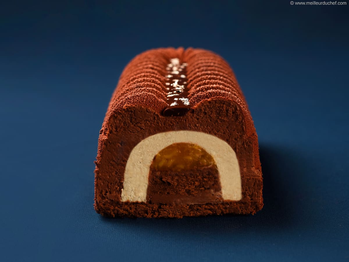 Bûche de Noël au chocolat et fruits exotiques - Notre recette avec ...
