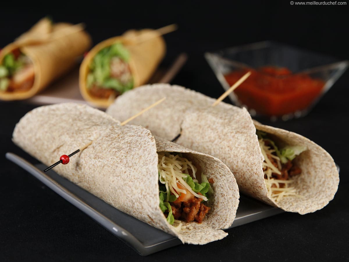 Burritos - Fiche recette avec photos - Meilleur du Chef