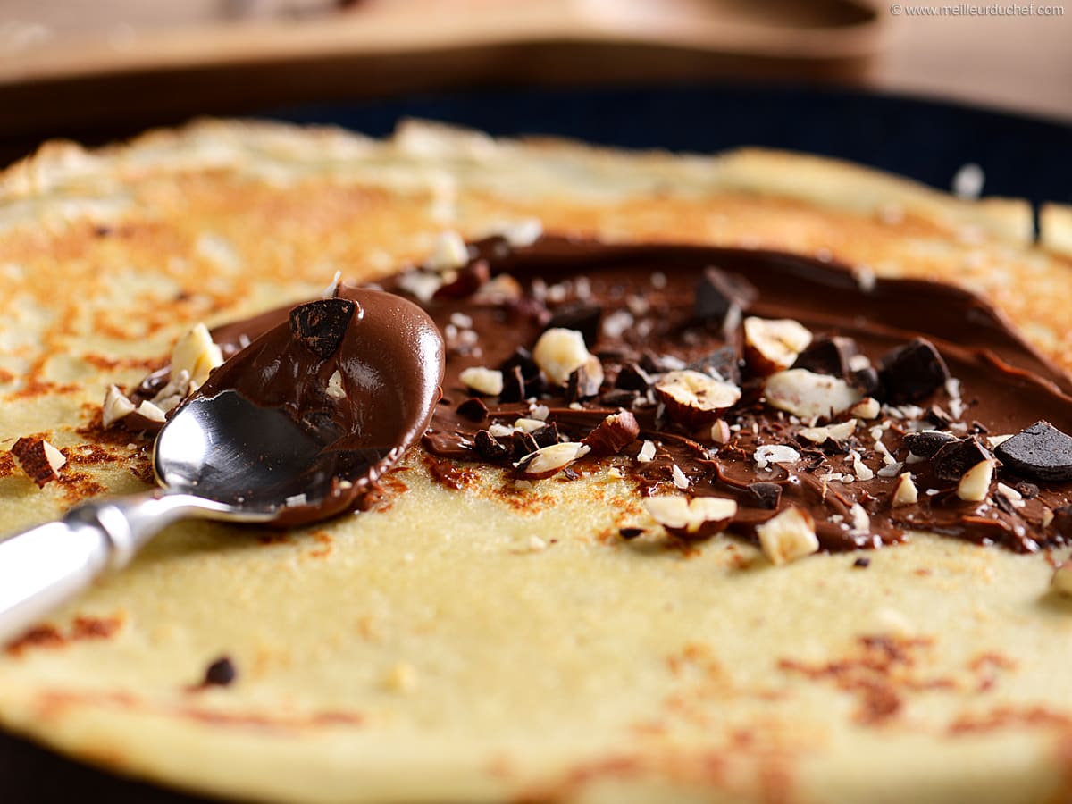 Crêpe au chocolat - Notre recette avec photos - Meilleur du Chef