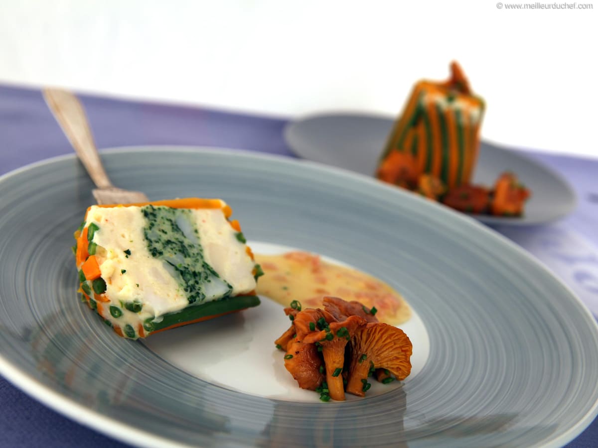 Dariole de Saint-Jacques au safran, aux légumes - Fiche recette ...