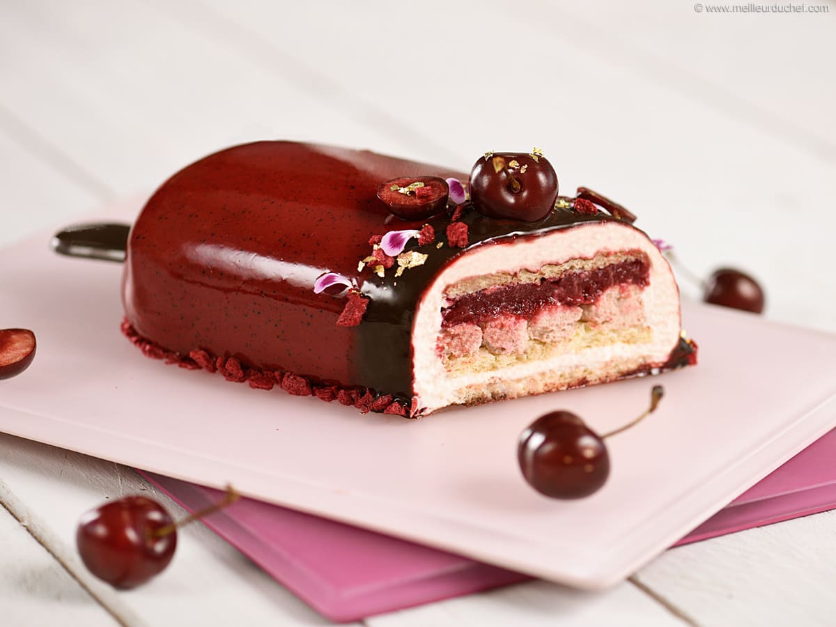 Entremets esquimau XXL cerise - La recette illustrée - Meilleur du Chef