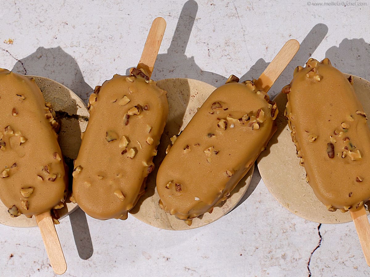 Esquimaux vanille, caramel, cookie et pécan - La recette avec photos ...