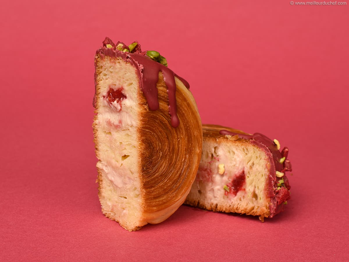 New-York roll framboise - Notre recette avec photos - Meilleur du Chef