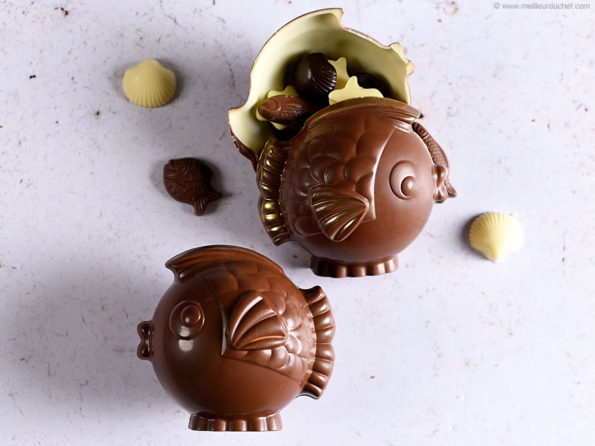 Moulage en chocolat du poisson boule - La recette avec photos ...