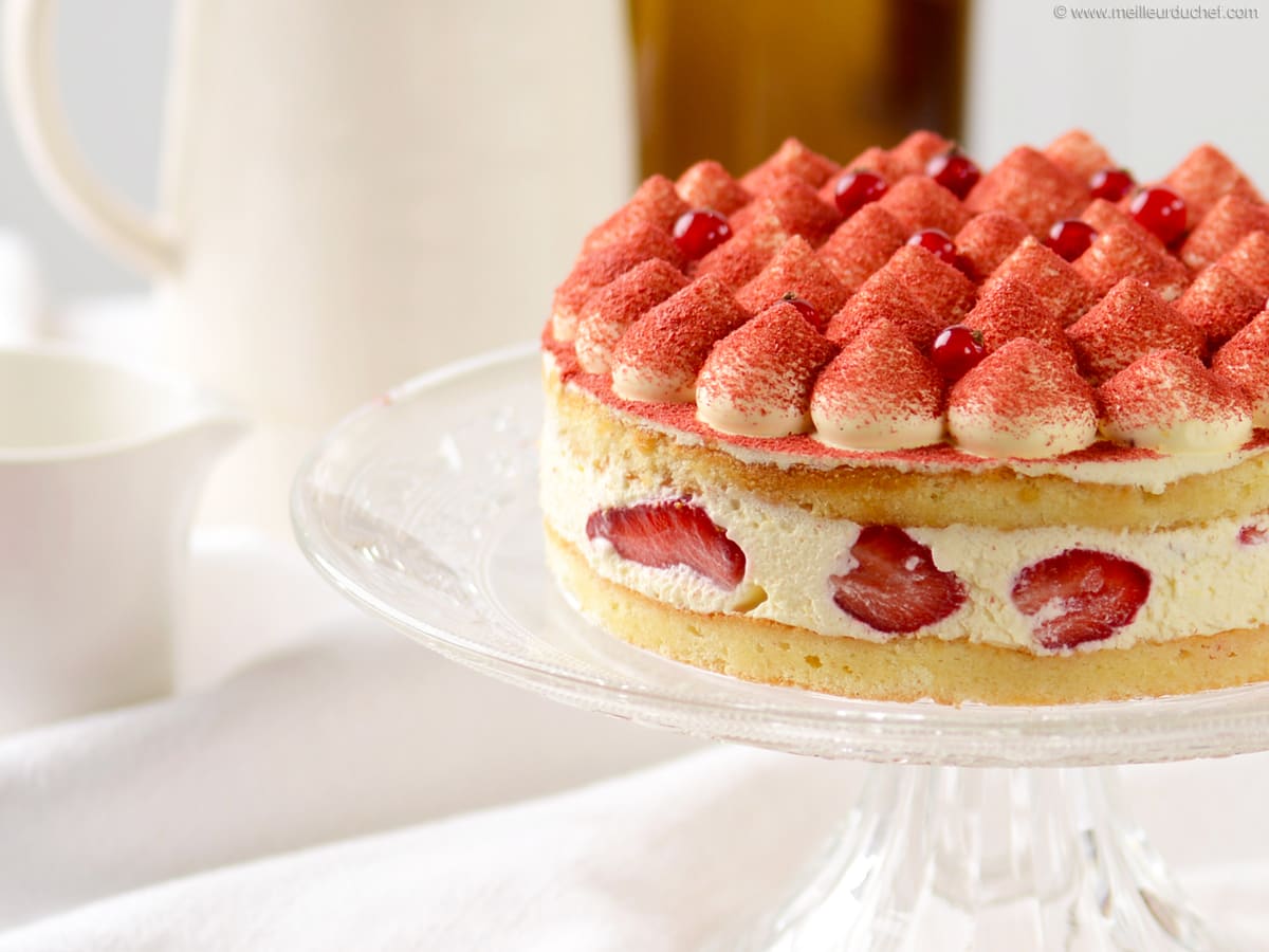 Tiramisu fraises - La recette illustrée - Meilleur du Chef