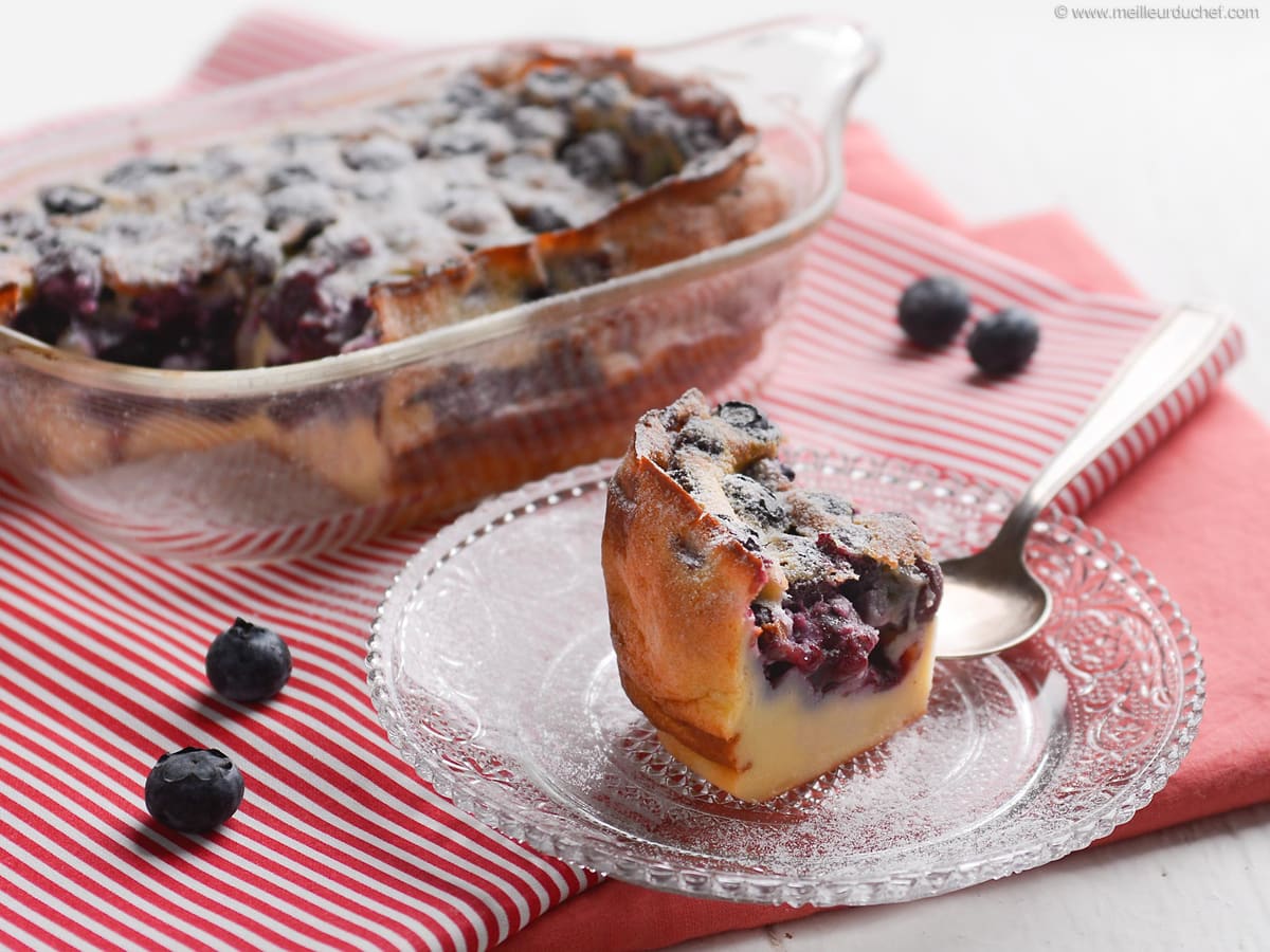 Blueberry Clafoutis - Recipe with images - Meilleur du Chef