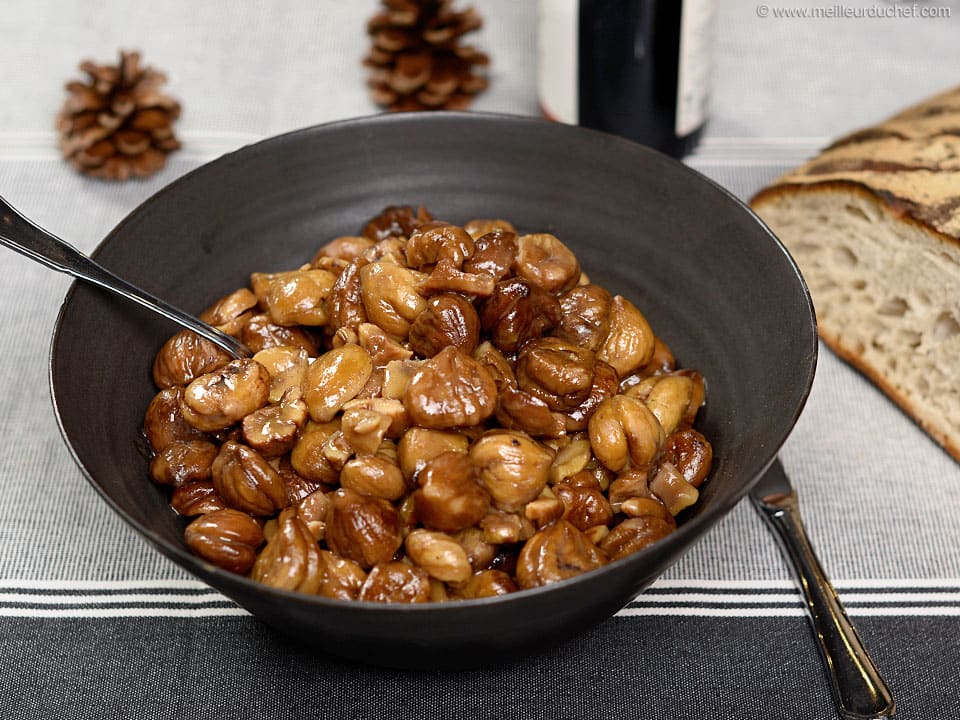 Braised Chestnuts - Illustrated recipe - Meilleur du Chef