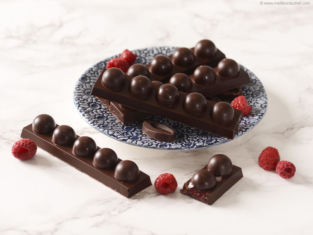 Red Berry Chocolate Bars - Recipe with images - Meilleur du Chef
